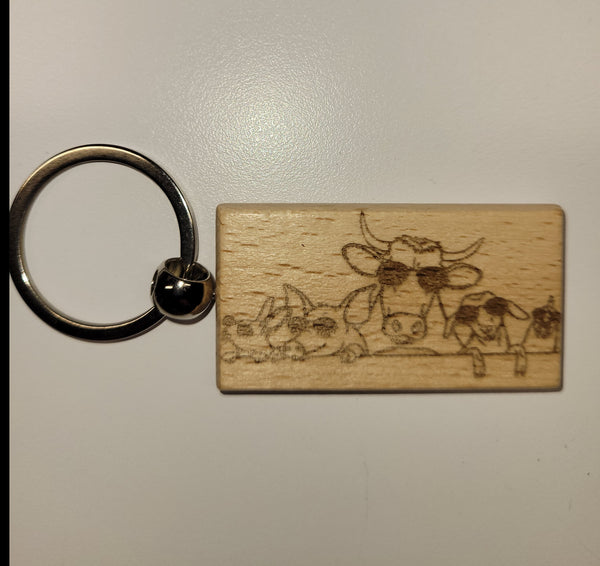 Barnyard Keychain – Huey's Crafty Barn